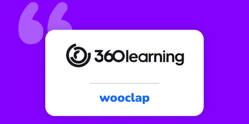 Wooclap maintenant disponible sur la marketplace 360Learning Wooclap maintenant disponible sur la marketplace 360Learning